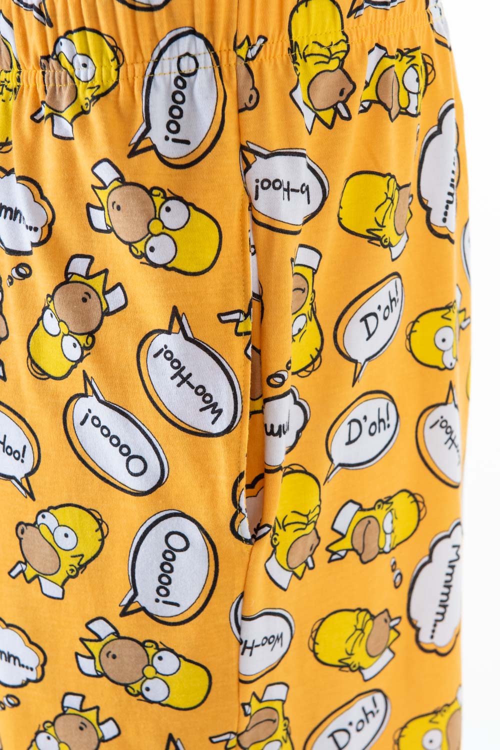 Pijama de Los Simpson negra y amarilla con pantalón corto para hombre ...